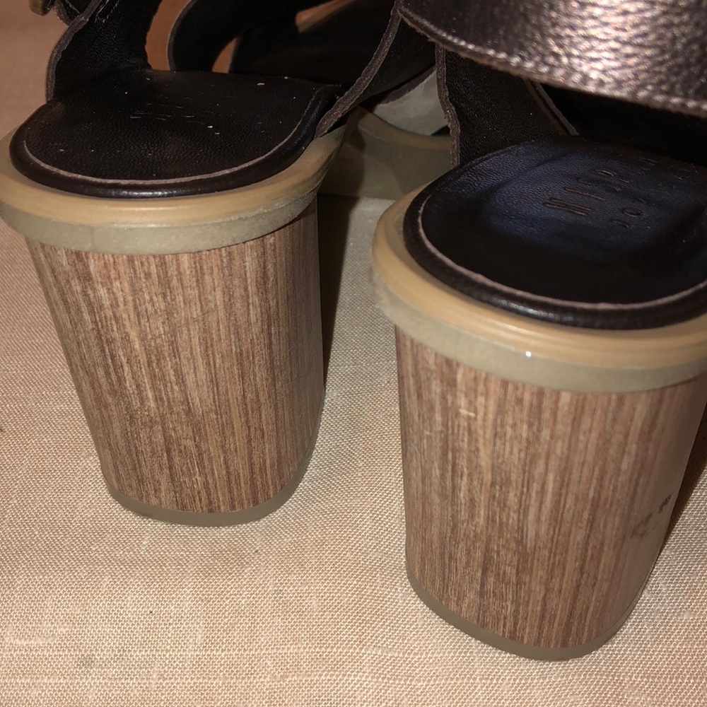 Hispanitas Suede Leather Mixed Buckle Sandals 38 - Gem